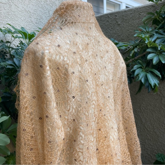 Vintage | Accessories | New Vintage 6s Cream Hand Knitted Gossamer Goat ...